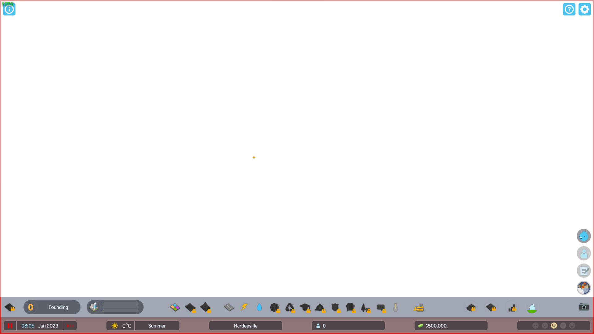 My map loads in with a white screen over everything, I can still place roads and build, but I ...